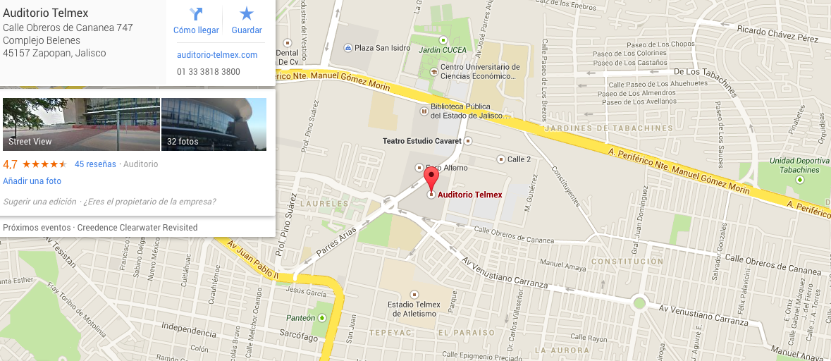 mapa telmex - Setlist.me | Tu guía de los mejores conciertos de México