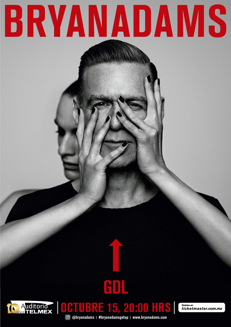 Bryan Adams | 14 y 15 de Octubre 2017 | MTY - GDL