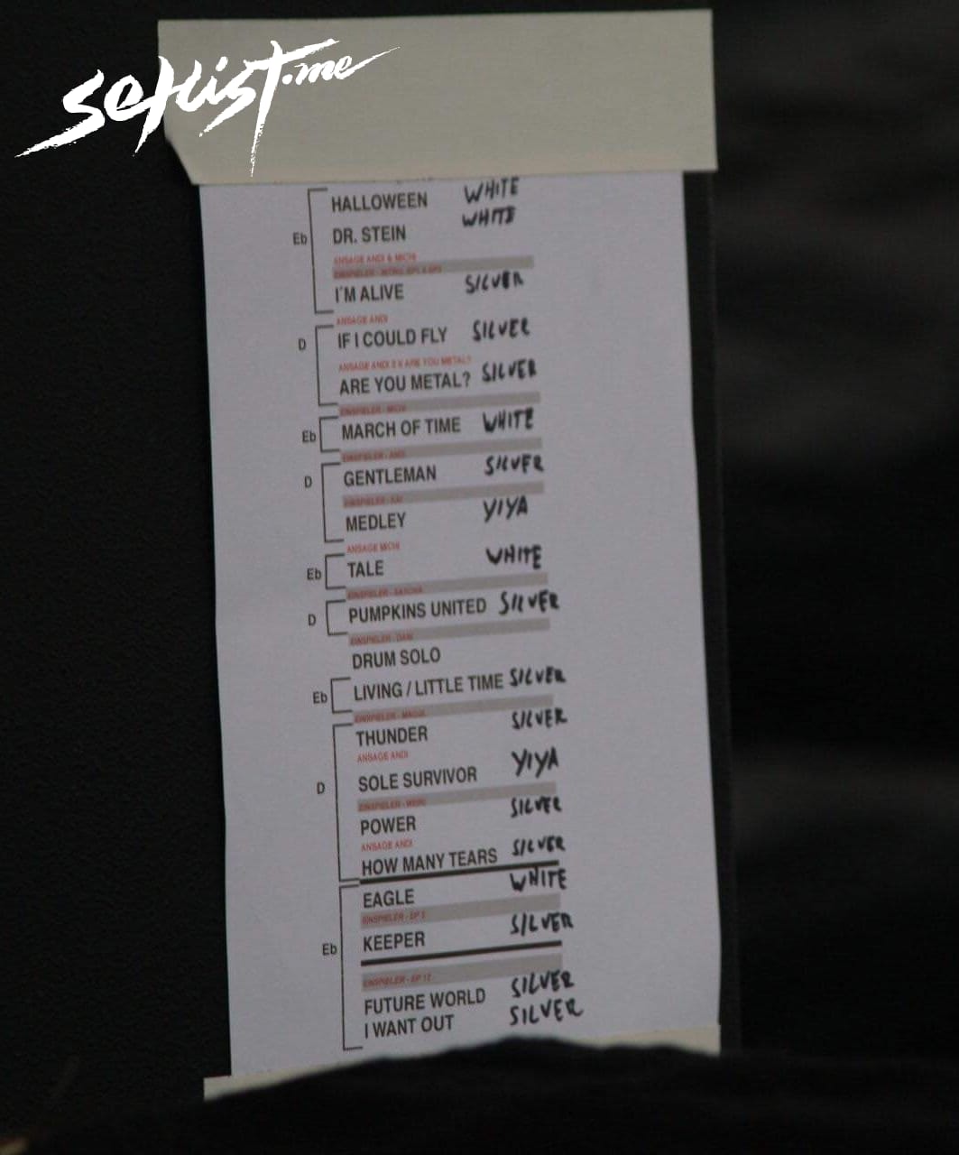 Setlist de Helloween | 04 de Noviembre 2018 | Foro Alterno