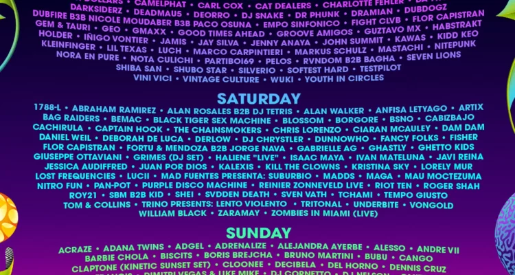 Lineup EDC 2023 - Setlist.me | Tu guía de los mejores conciertos de México