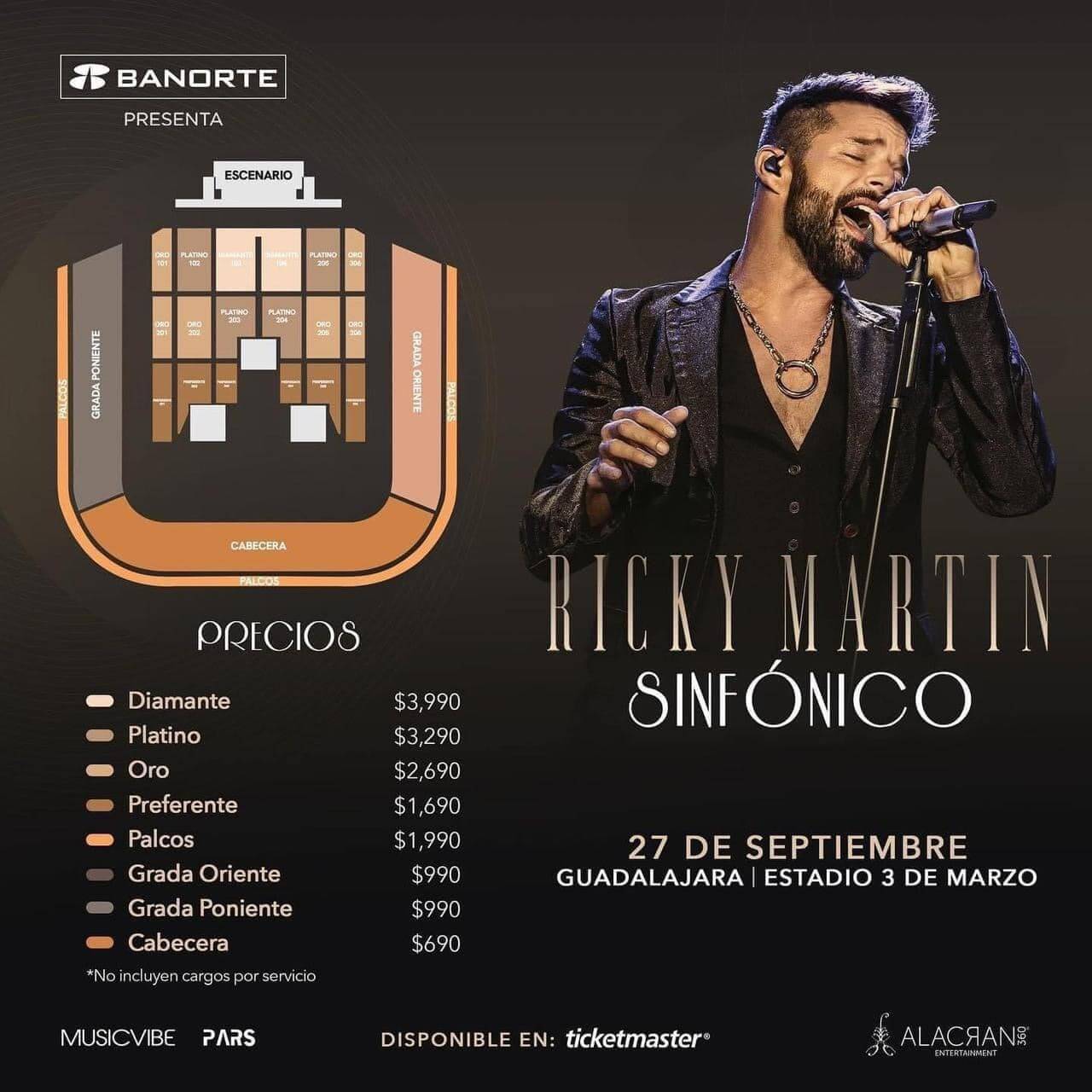 Ricky Martin regresa a México con espectáculo sinfónico